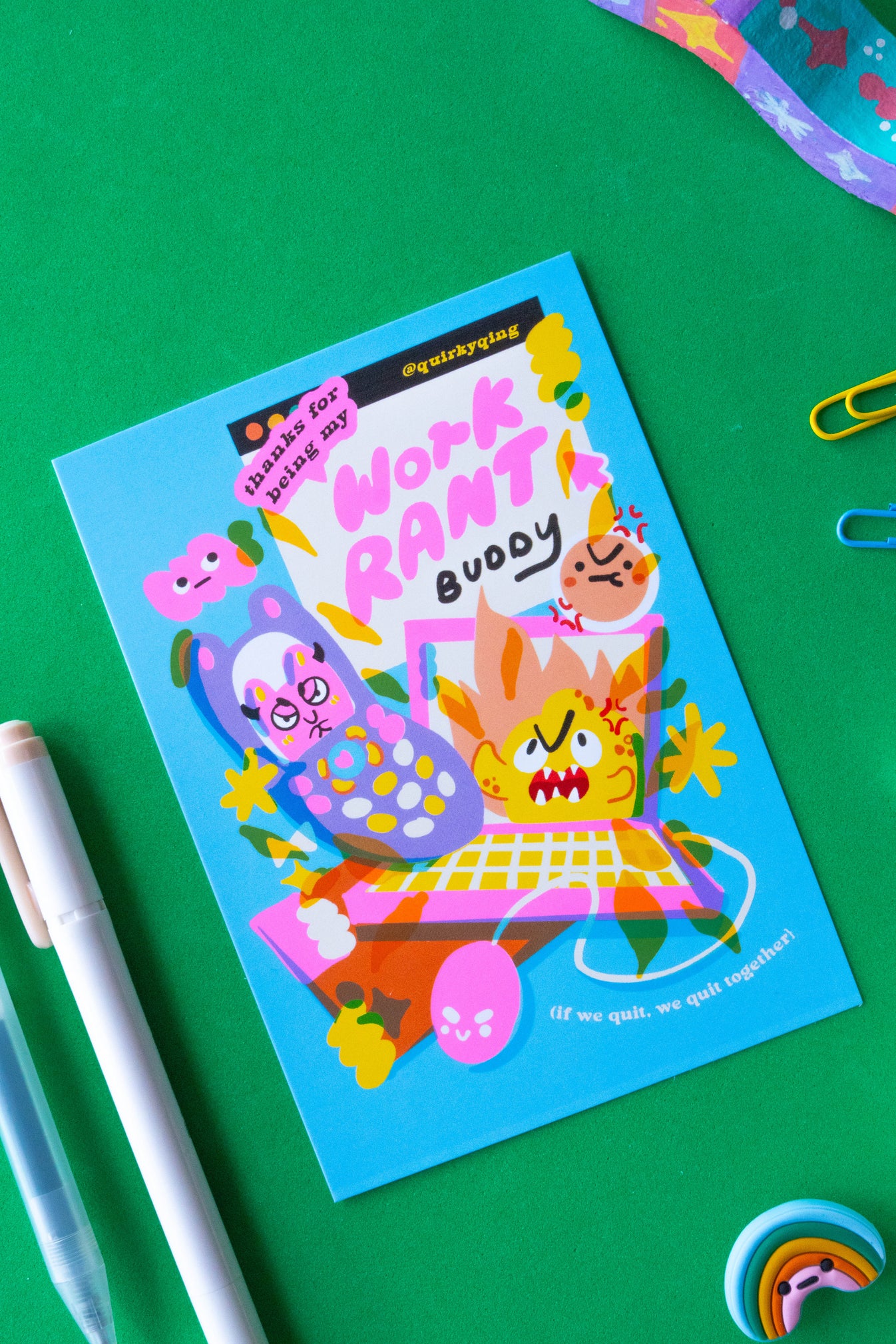 Work Rant Card – QuirkyQing Cute Store